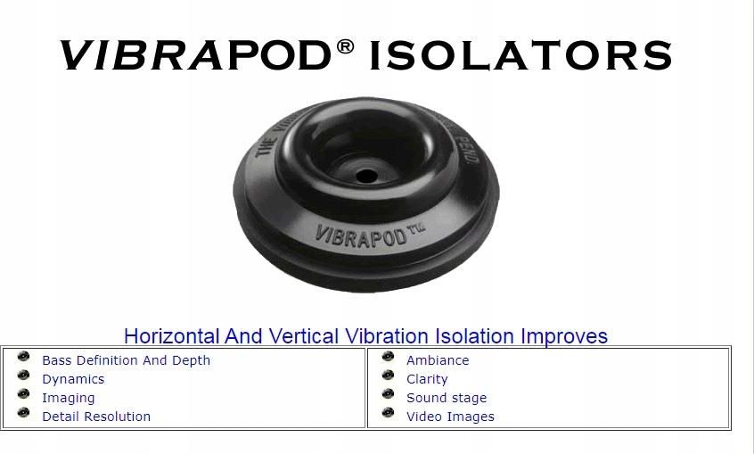 VIBRAPOD ISOLATORS STOPKI ANTYWIBRACYJNE - Opinie i ceny na Ceneo.pl