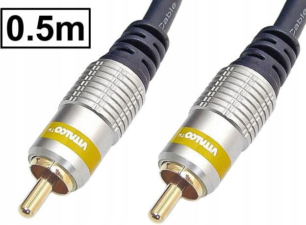 VITALCO KABEL CINCH RCA-RCA COAXIAL HQ 0.5M - Opinie i ceny na Ceneo.pl