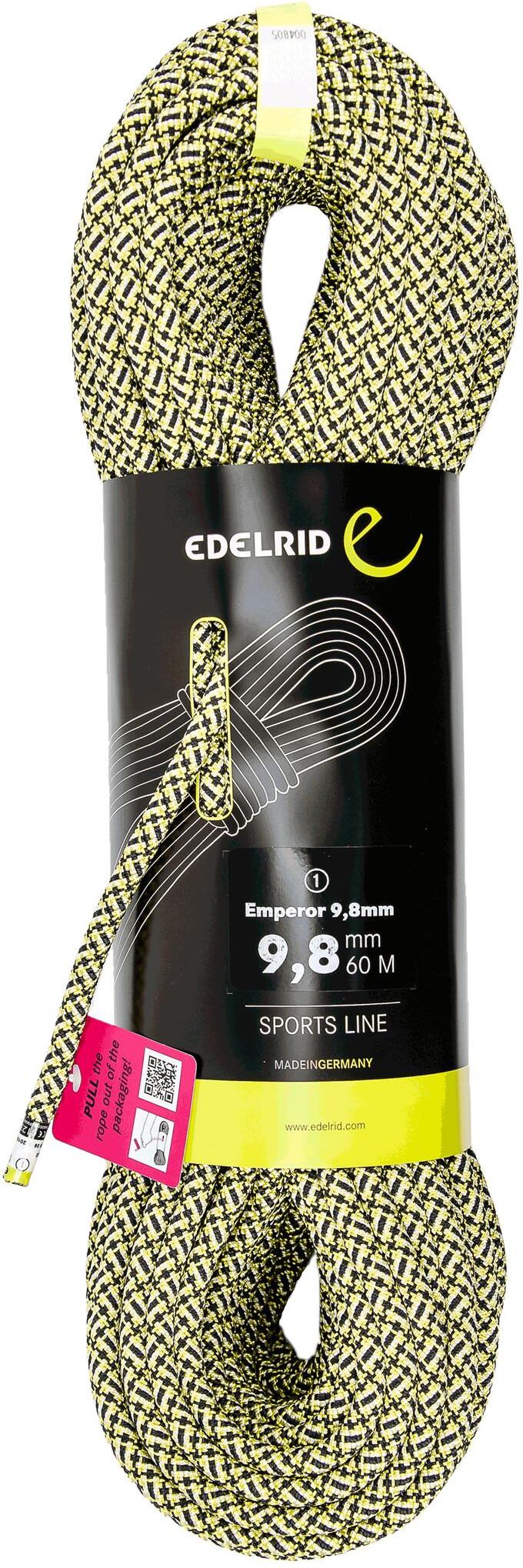 Edelrid Se Emperor Rope 9,8Mm X 50M Czarny Żółty - Ceny i opinie - Ceneo.pl