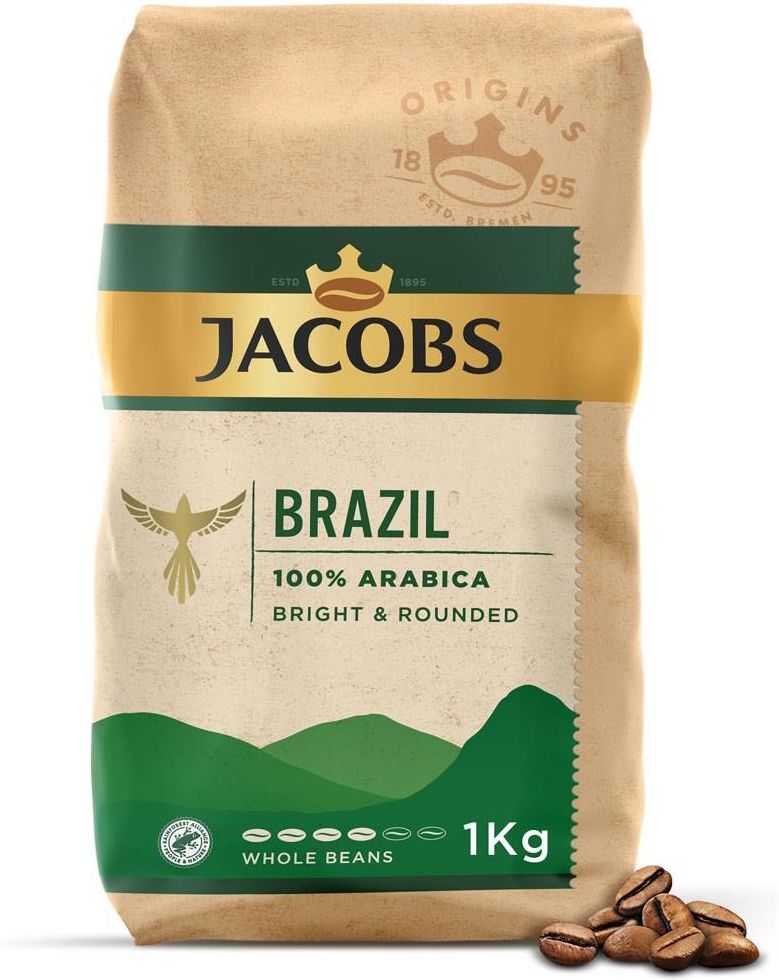 Kawa Jacobs Origins Brazil Kawa Ziarnista 1kg - Ceny i opinie - Ceneo.pl