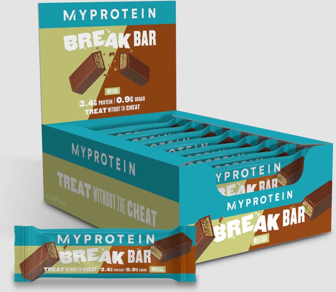 Myprotein Baton Protein Break 16x21.5G Matcha - Ceny i opinie - Ceneo.pl
