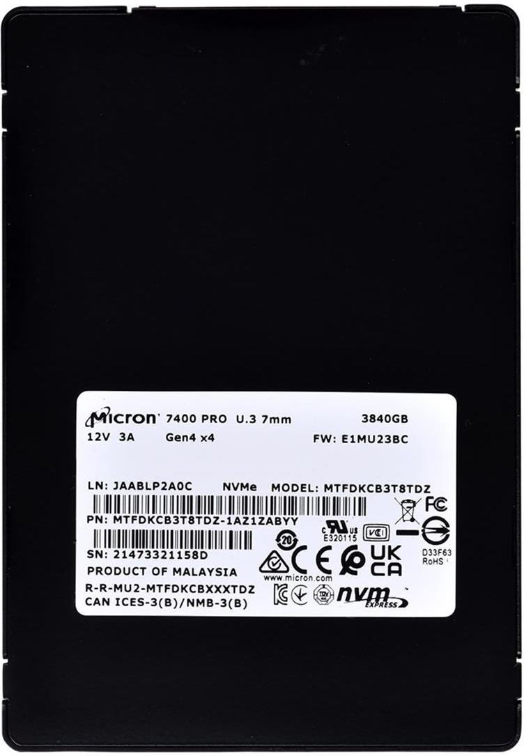 Dysk SSD Micron 7400 PRO 3.84TB U.3 NVMe (MTFDKCB3T8TDZ1AZ1ZABYY) - Opinie i ceny na Ceneo.pl