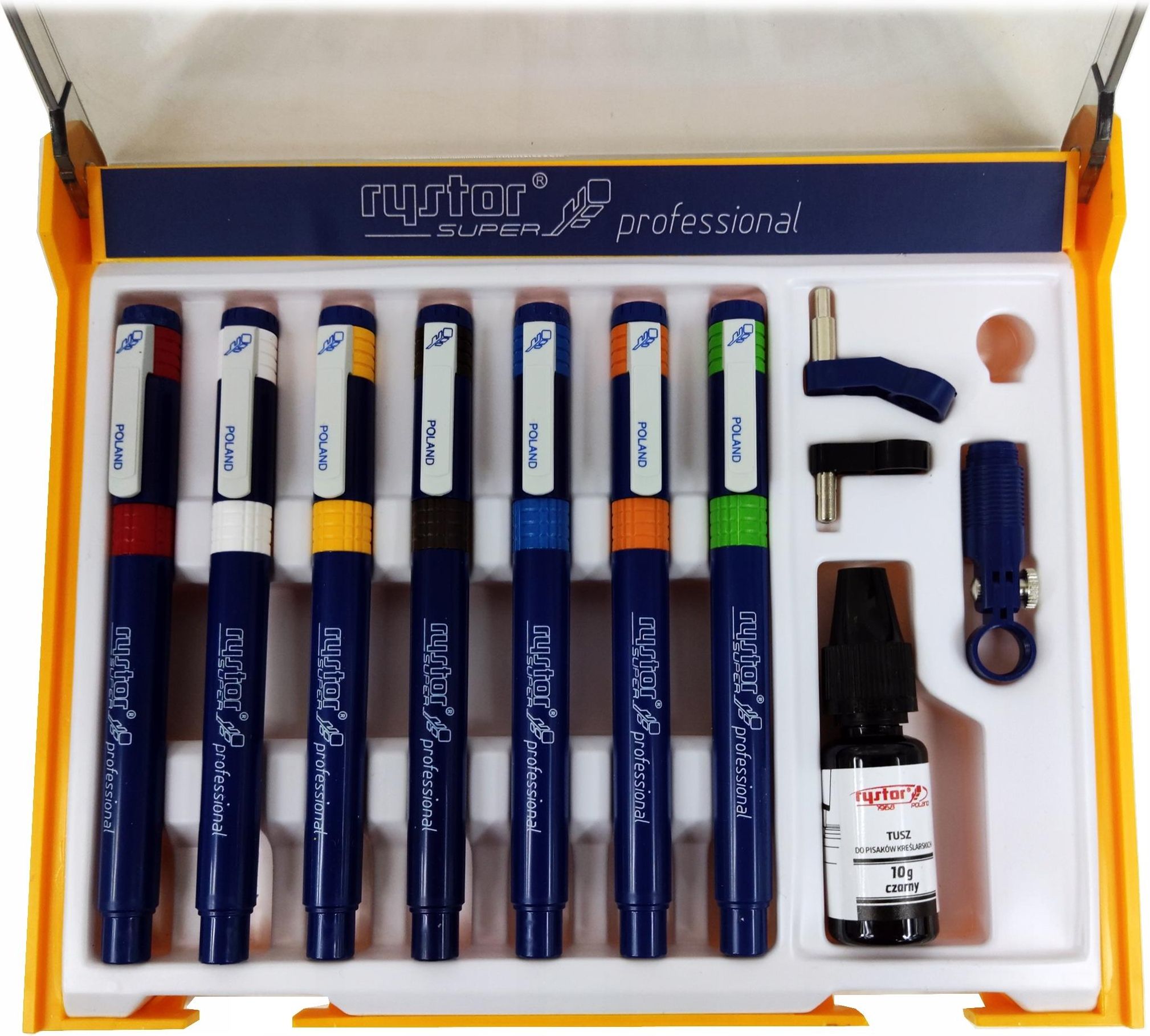 Rystor Zestaw Kreślarski Rapidografy 7 Szt. + Tusz - Ceny i opinie ...