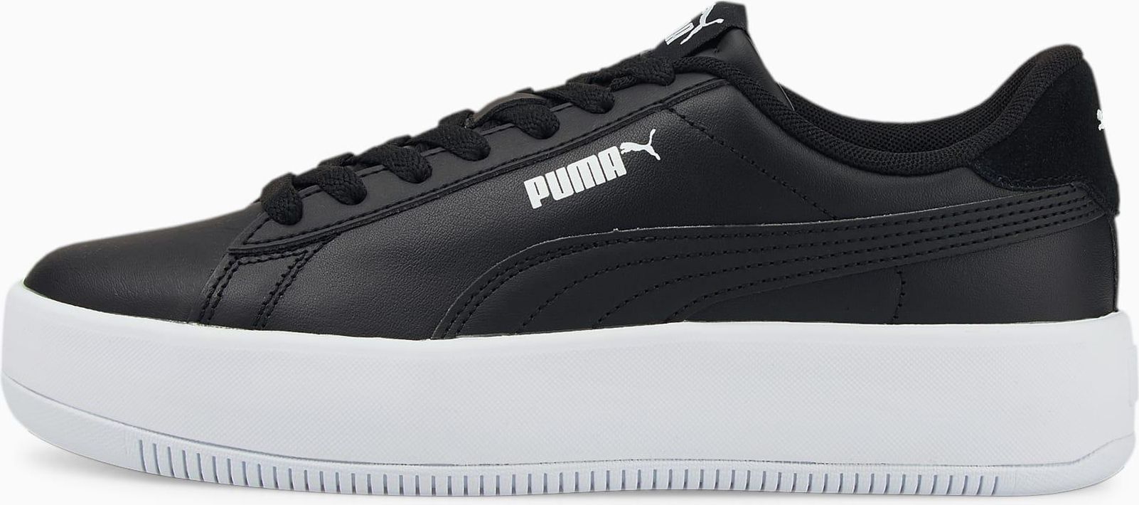 PUMA Damskie Sznurowane Buty Sportowe Lily Platform, Czarny / Biały ...