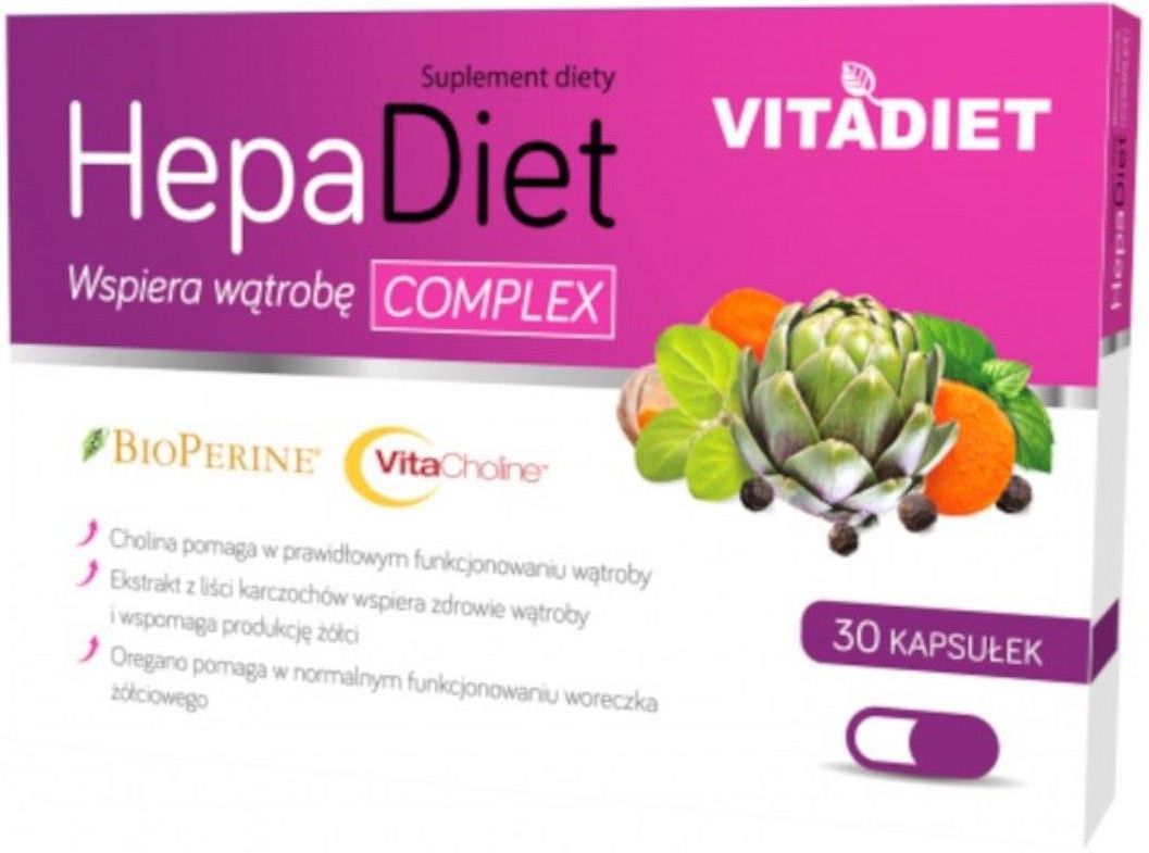 Vitadiet Hepadiet Complex 30kaps. - Opinie i ceny na Ceneo.pl
