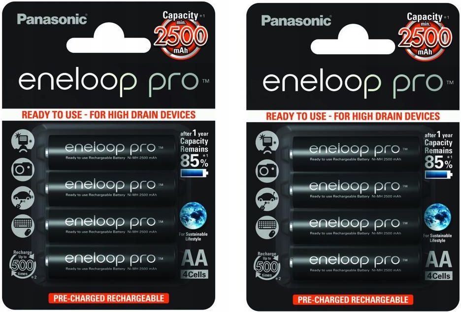 Panasonic 8x Akumulator Eneloop Pro Aa R6 2500mah Ceny I Opinie Na