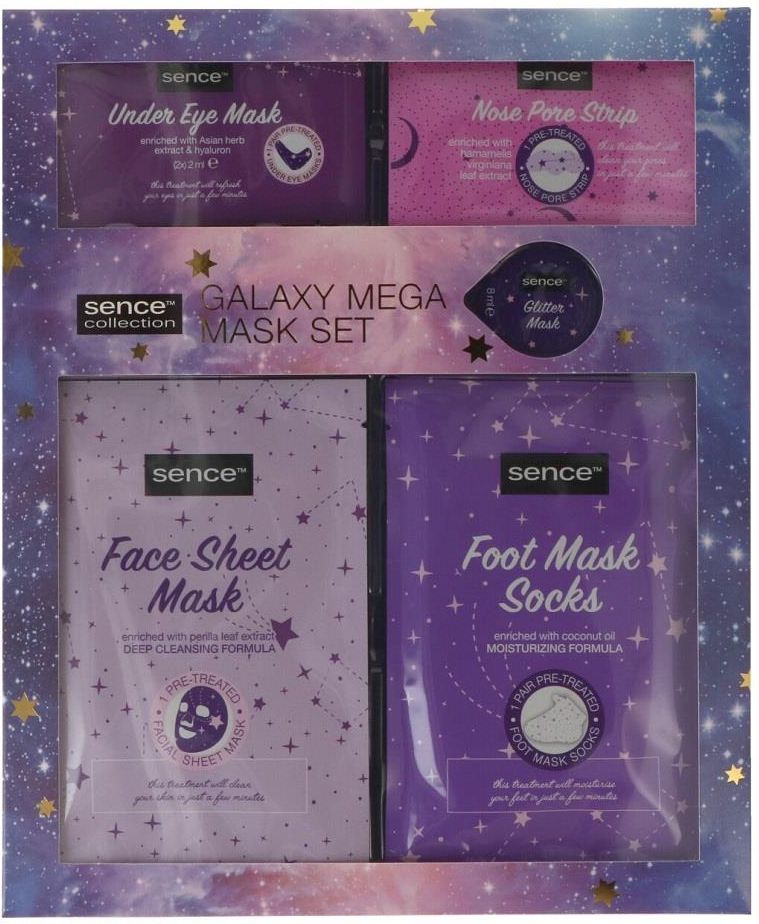 Zestaw dla kobiety Sense Collection galaxy Mask Xmass Zestaw Masek 5Szt ...
