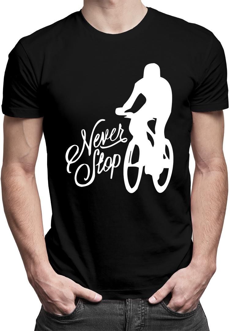 Never stop riding - męska koszulka na prezent - Ceny i opinie - Ceneo.pl