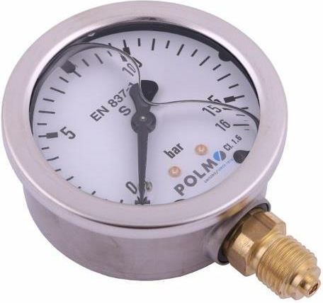 Polmo Manometr glicerynowy M63 0-16 bar dolne przyłącze G1/4 MGH63KG14D16P - Manometry - Opinie ...