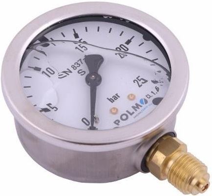 Polmo Manometr glicerynowy M63 0-25 bar dolne przyłącze G1/4 MGH63KG14D25P - Manometry - Opinie ...