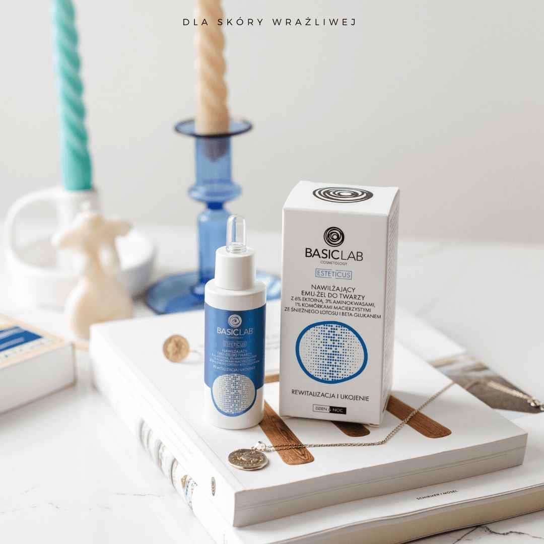 Serum do twarzy Basiclab Rewitalizacja I Ukojenie Nawilżający Emu Żel ...