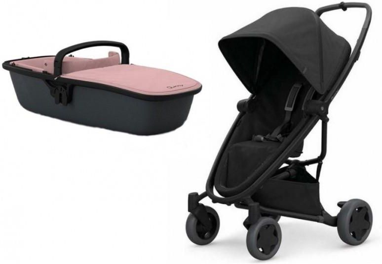 Wózek Quinny Zapp Flex Plus Black On Black Lux Blush Grey Głęboko ...