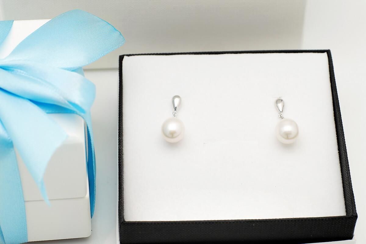 Staviori Kolczyki Srebro Naturalne Perły hodowlane słodkowodne KSN4307 ...