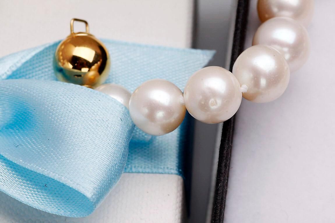 Staviori Naszyjnik Złoto Naturalne Perły hodowlane słodkowodne NZN4445 ...