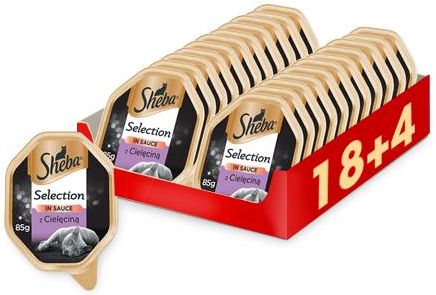 Karma Sheba Selection Tacka Cielęcina 22X85G 18+4 Gratis - Ceny i ...