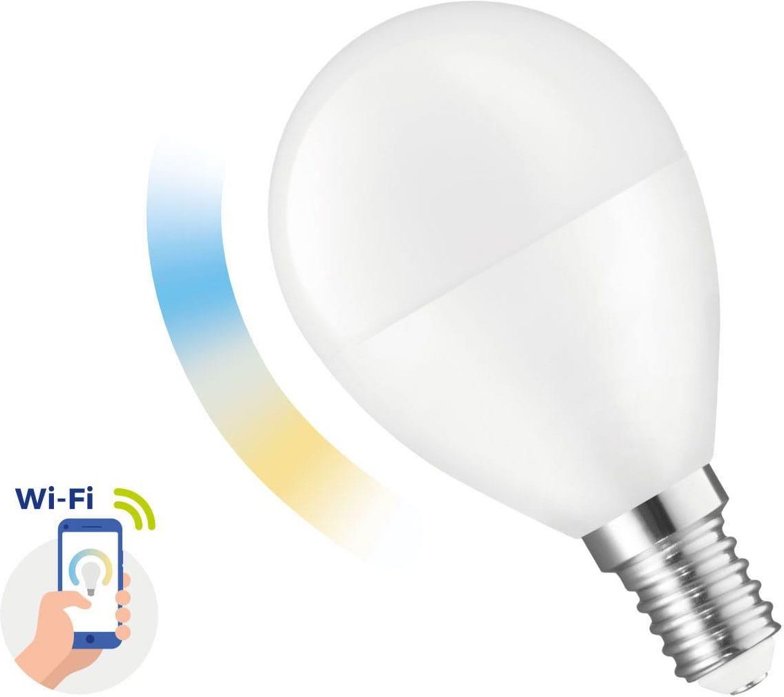 Inteligentna żarówka LED KULKA 5W E-14 230V CCT+DIMM Wi-Fi Spectrum ...