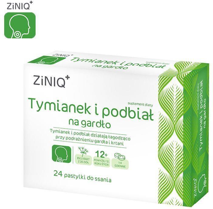 ZiNIQ Tymianek i podbiał na gardło, 24 past - Opinie i ceny na Ceneo.pl