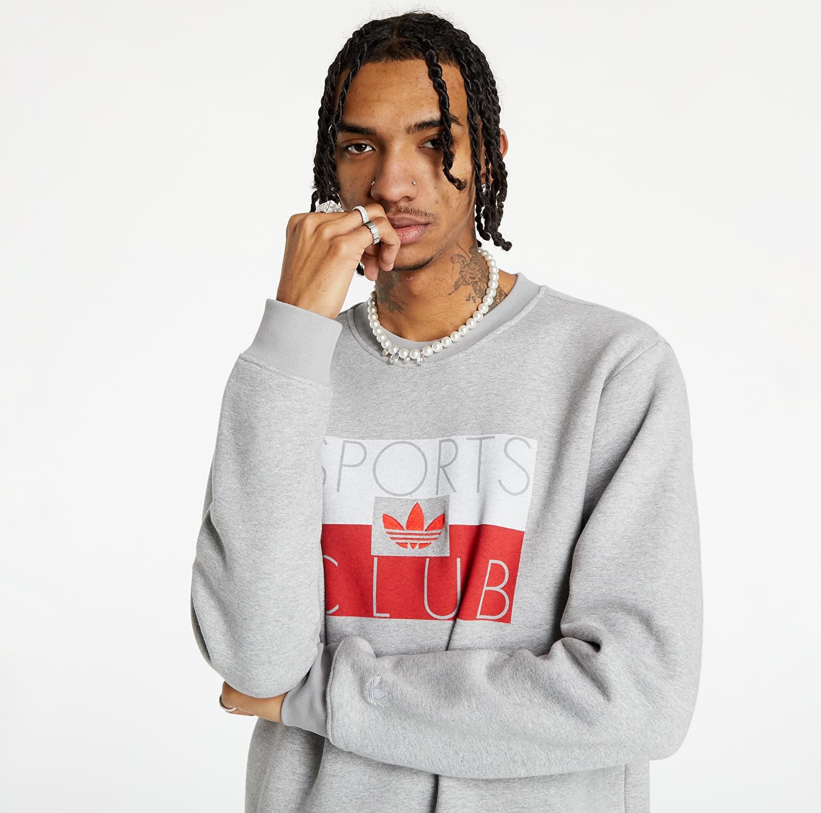 Adidas Sports Club Crew Medium Grey Heather - Ceny i opinie - Ceneo.pl