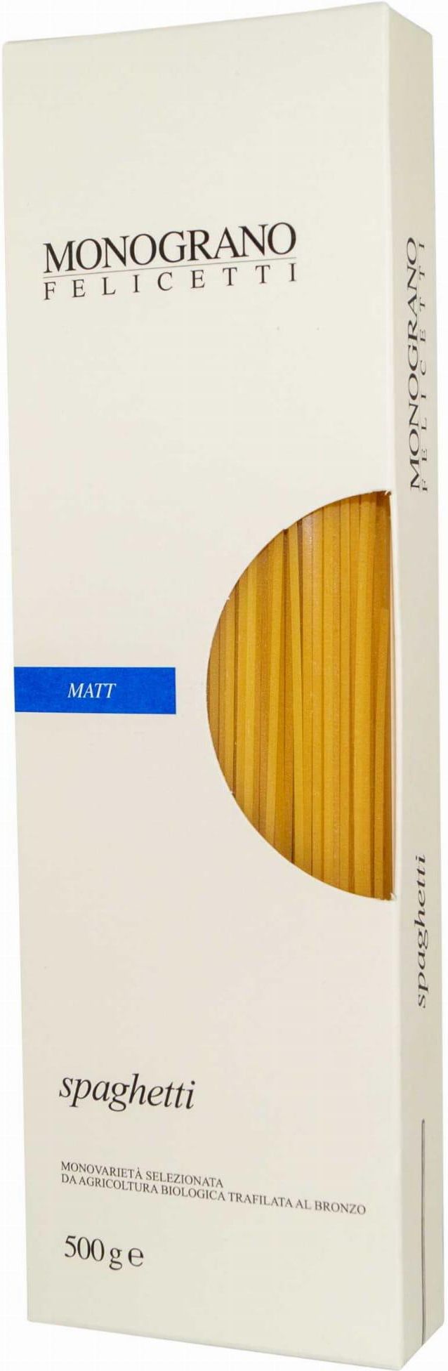 Monograno Felicetti Matt Spaghetti 500G - Ceny i opinie - Ceneo.pl