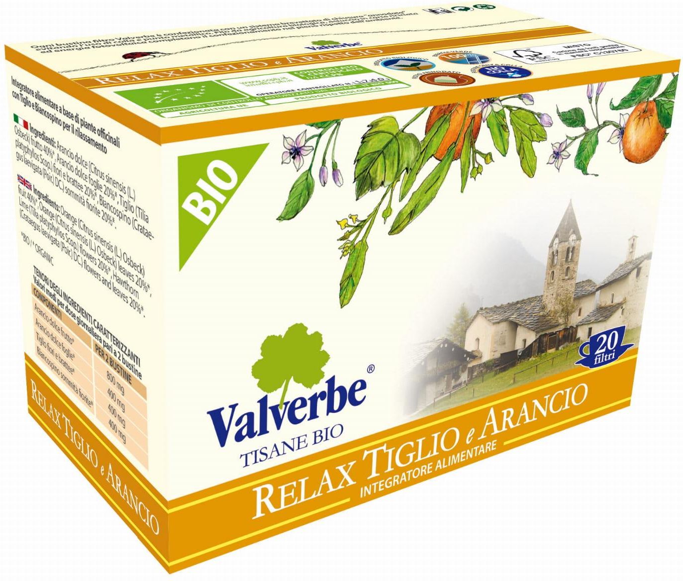 Herbata Valverbe Relax Lime & Orange 20 Saszetek 30g - Ceny i opinie ...