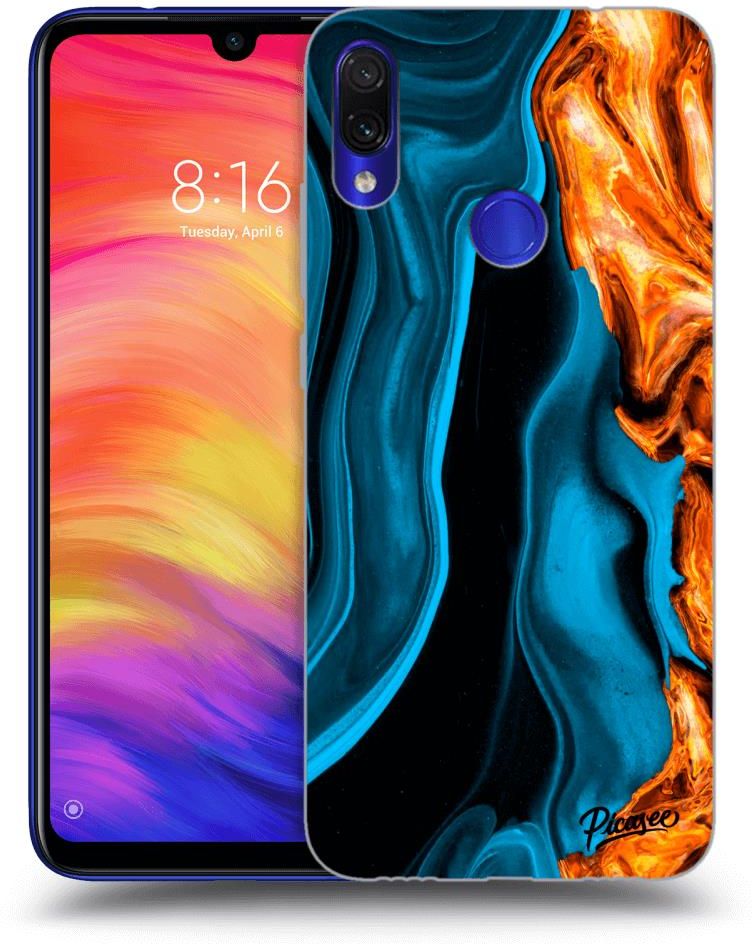 SILIKONOWE PRZEŹROCZYSTE ETUI NA XIAOMI REDMI NOTE 7 - GOLD BLUE - Etui ...