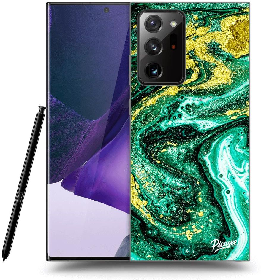 SILIKONOWE CZARNE ETUI NA SAMSUNG GALAXY NOTE 20 ULTRA - GREEN GOLD ...