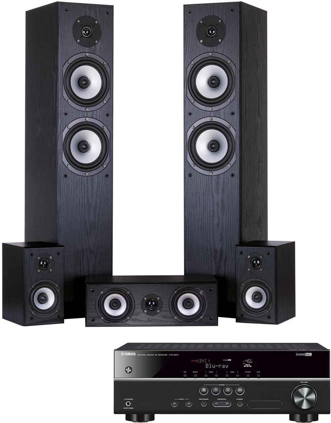Kino domowe Yamaha HTR-2071 + Wilson Cinematic 5.0 Czarny - Opinie i ...