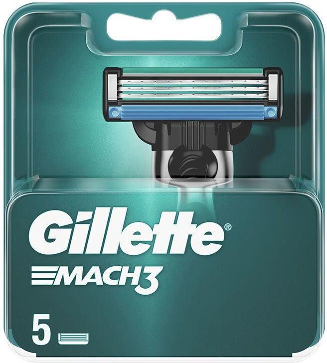 Gillette Mach3 Men's Razor Blade Refills Ostrza Do Maszynek 5 szt ...