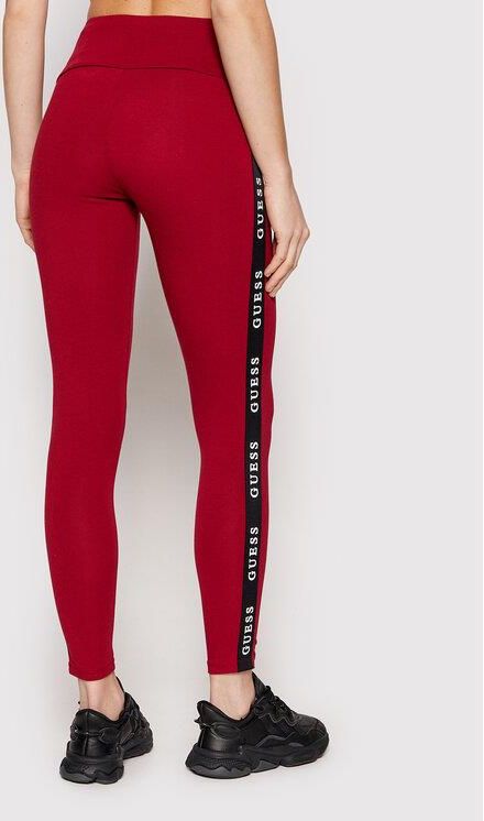 Guess Legginsy V2RB11 KABR0 Bordowy Slim Fit - Ceny i opinie - Ceneo.pl