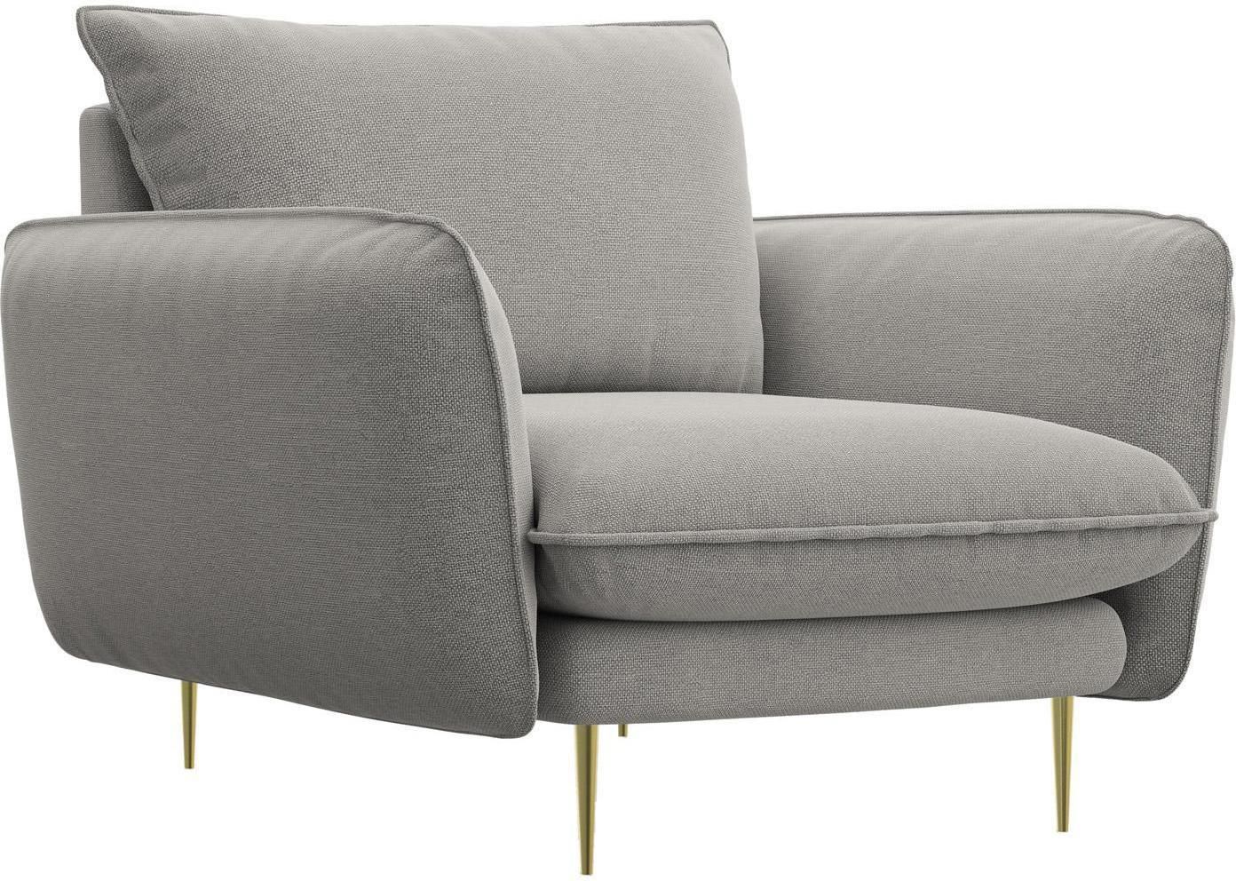 Cosmopolitan Design Fotel Vienna Light Grey&Gold 92X95X95Cm ...