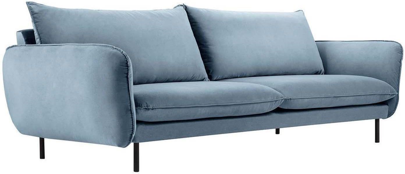 Cosmopolitan Design Sofa 4 Osobowa Vienna Blue&Black Metal 92X230X95Cm Be948Wwcqakm (Cos_4S ...
