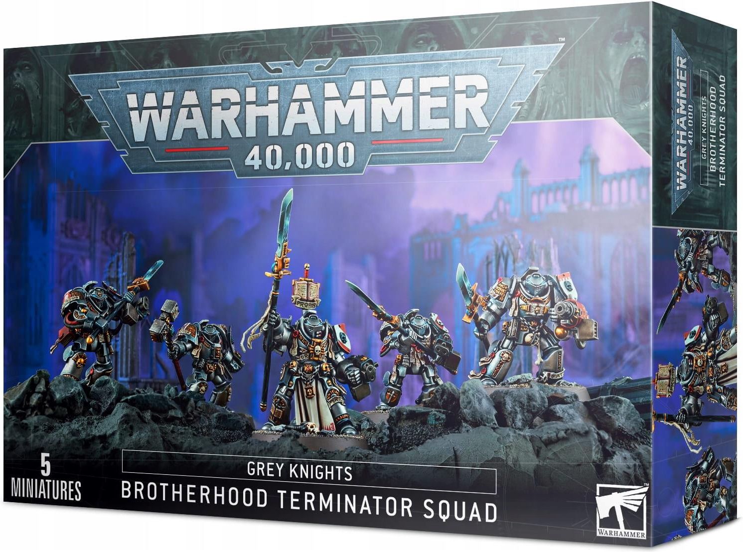Games Workshop Warhammer 40k Grey Knights Brotherhood Terminator Squad ...