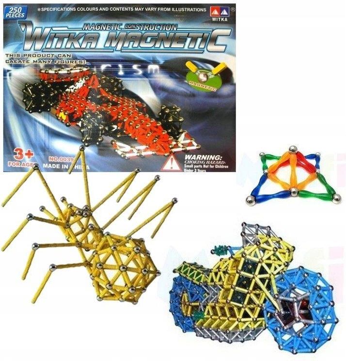 Pegaz Toys Witka Klocki Magnetyczne Konstrukcyjne 250El. - ceny i ...