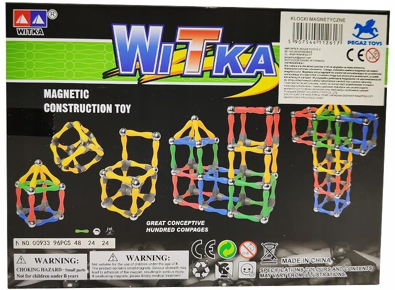 Witka Klocki Magnetyczne Konstrukcyjne 96El. - ceny i opinie - Ceneo.pl