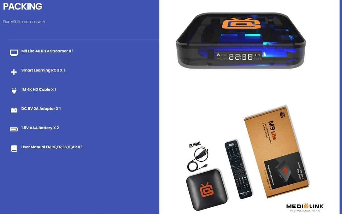 MEDIALINK MEDIALINK SMART TV ANDROID BOX MEDI@LINK M9 LITE 4K IPTV - Opinie i ceny na Ceneo.pl