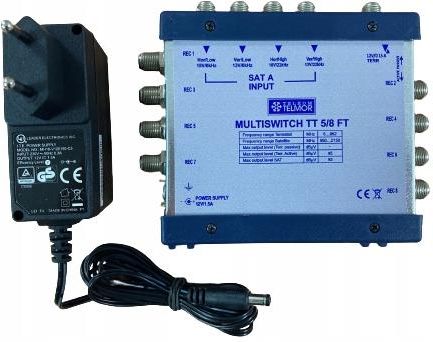 Wzmacmiacz audio TELKOM-TELMOR MULTISWITCH KOŃCOWY TELMOR TT5/8FT ...