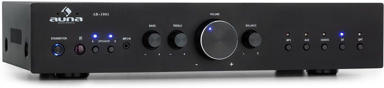 Wzmacmiacz audio AUNA AV2-CD608BT, HIFI STEREO WZMACNIACZ, 4 X 100 W ...