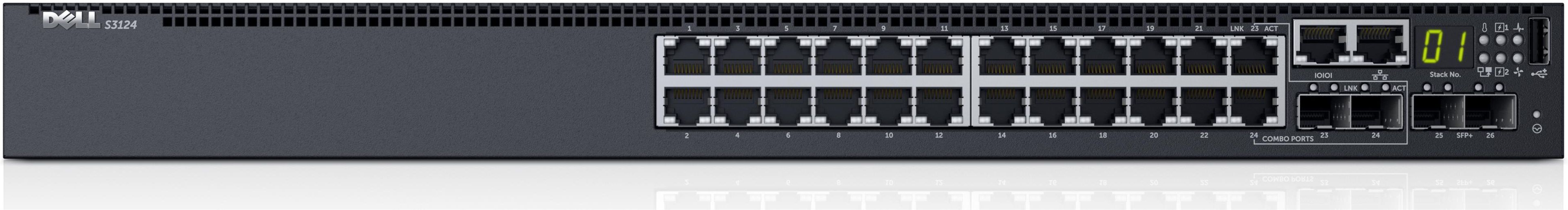 Dell Powerconnect S3124 Zarządzany L2/L3 Żaden 1U Czarny (210Aimq ...