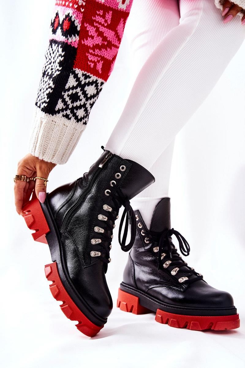 Pf1 Ocieplane Skórzane Botki Workery Czarne Kelley - Ceny i opinie ...