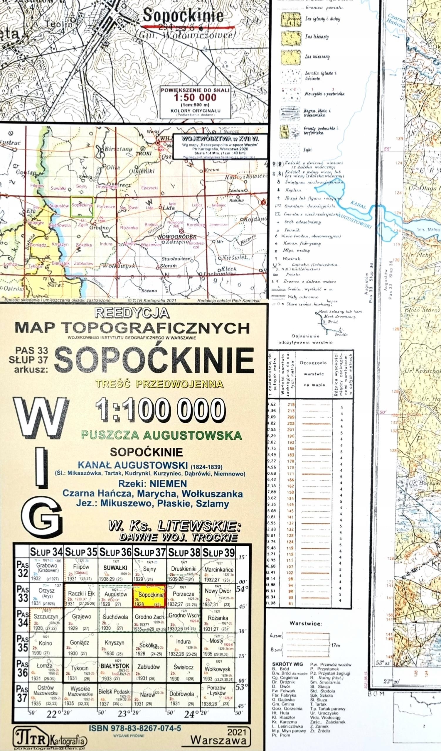 Mapa Wig Sopoćkinie P33 S37 reedycja - Ceny i opinie - Ceneo.pl