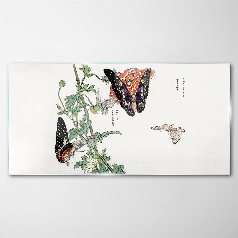 Coloray Obraz Szklany Gałąź Liście Owady 120x60 cm (OSH2S560524120X60CM ...