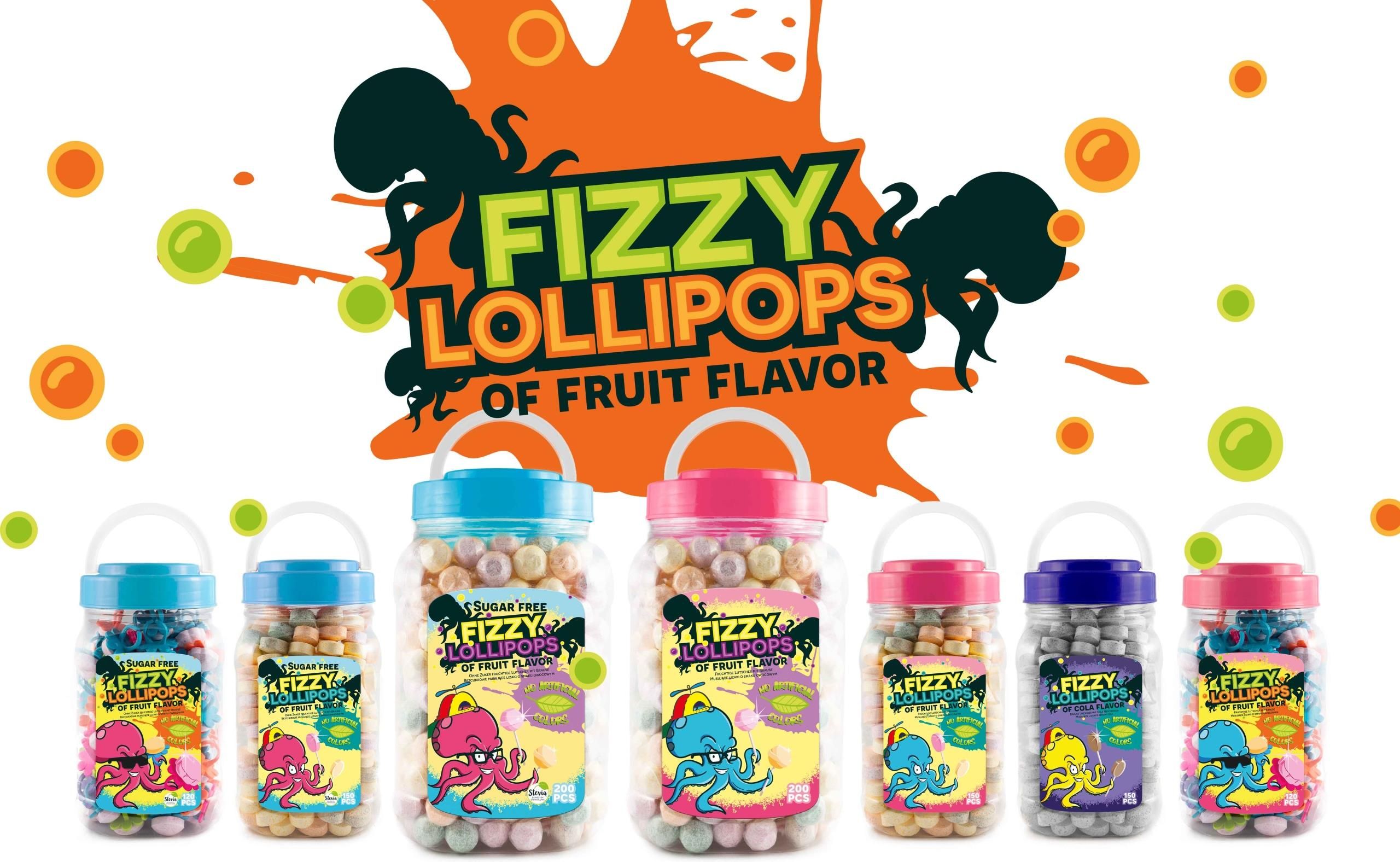Fizzy Lollipops Lizaki Pudrowe - 150Szt. - 0,43Szt. - Ceny i opinie ...
