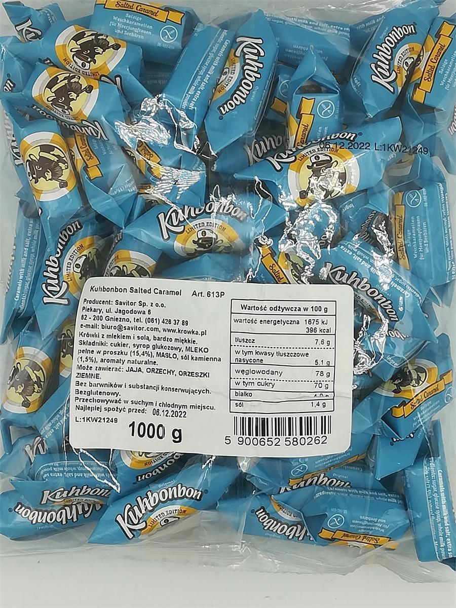 Savitor Krówka Kuhbonbon Słony Karmel Krówki 1Kg - Ceny i opinie - Ceneo.pl