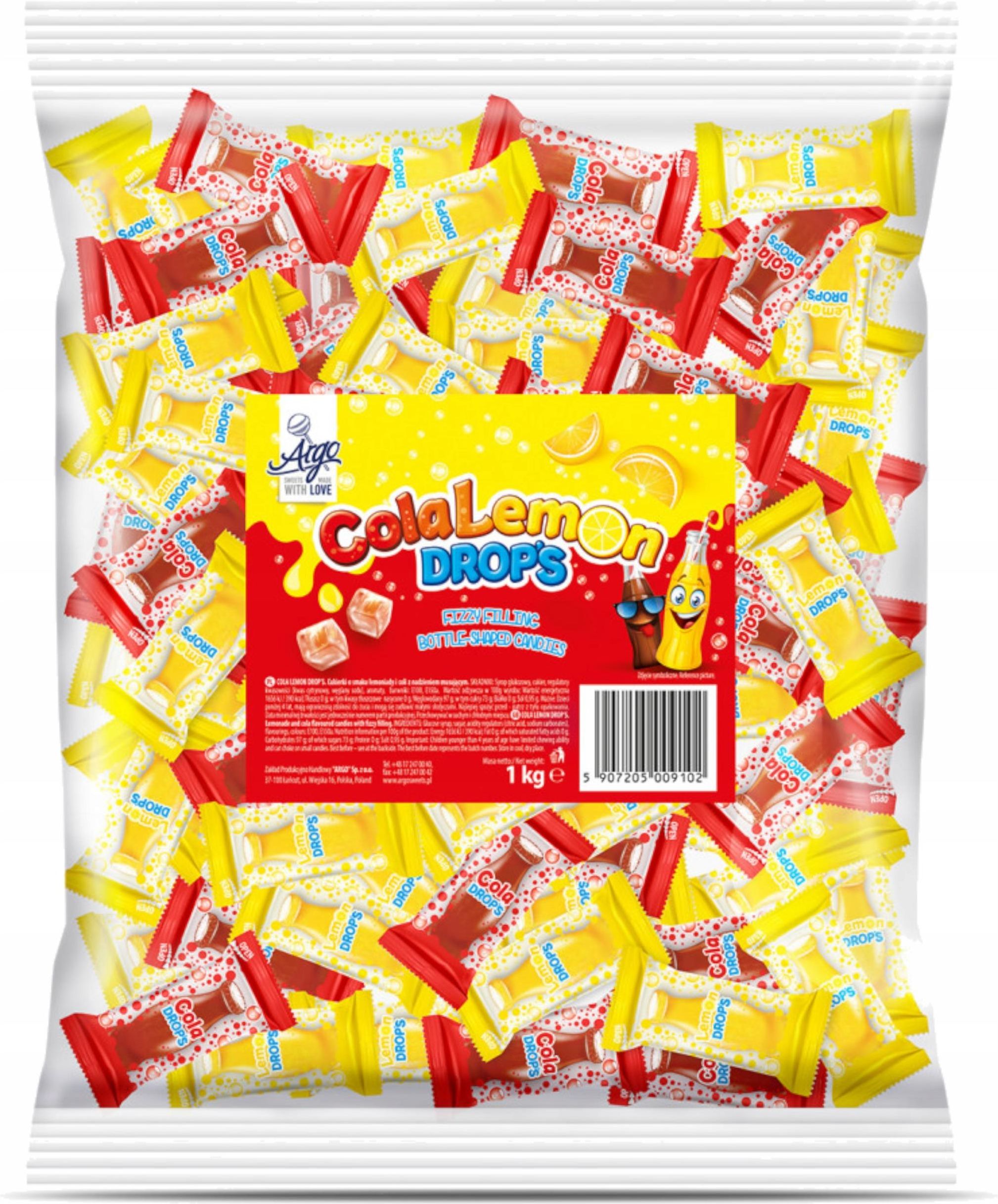 Cukierki na urodziny Argo Cola Lemon Drop's 1 kg - Ceny i opinie - Ceneo.pl