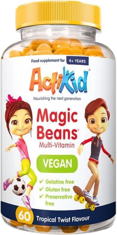 Actikid Magic Beans Multiwitamina Tropical 60 żelek - Opinie i ceny na ...
