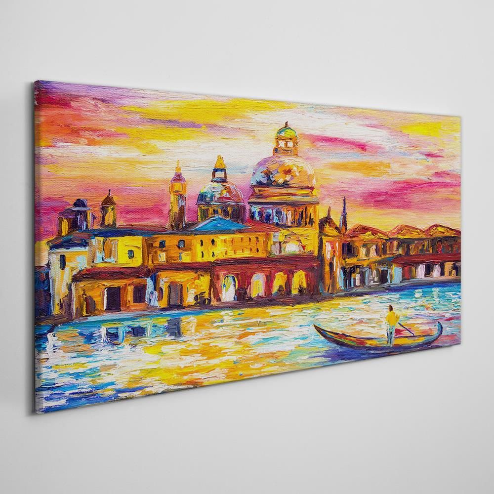 Coloray Obraz Canvas Abstrakcja Budynki Miasto 140x70 cm ...