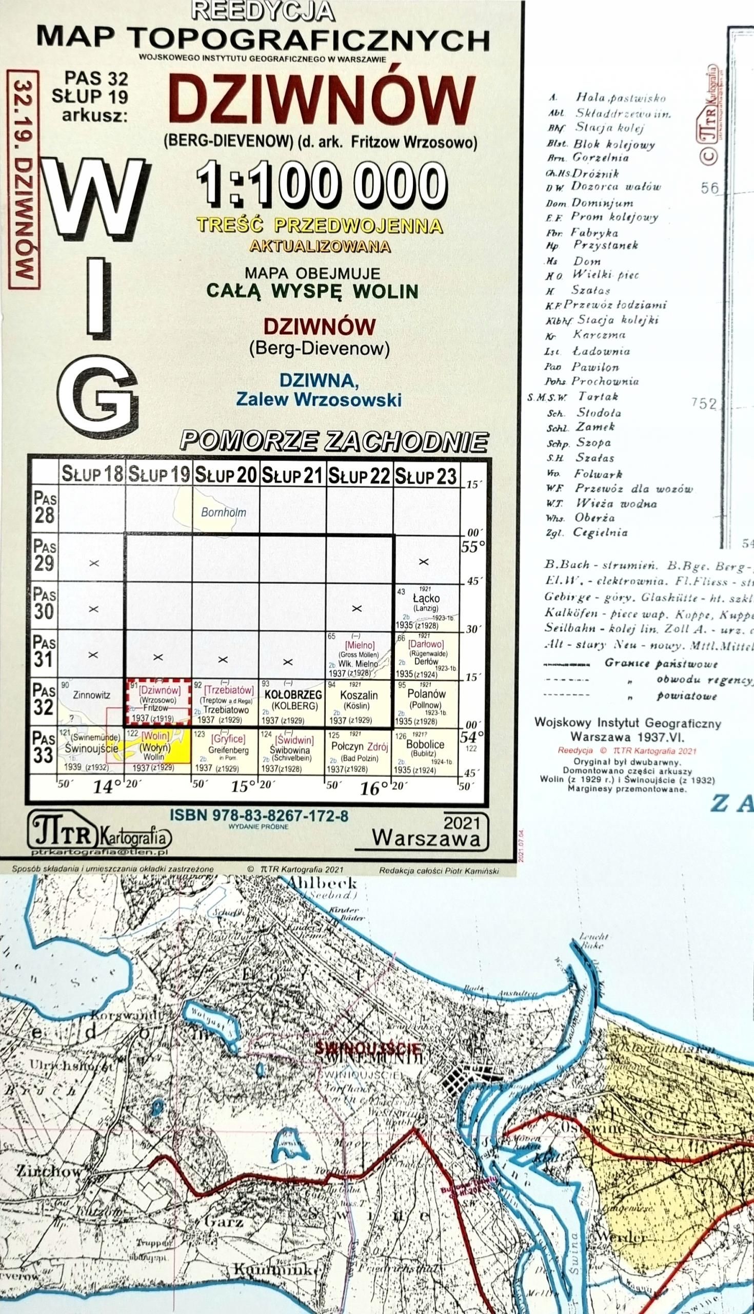 Mapa Wig Dziwnów P32 S19 reedycja - Ceny i opinie - Ceneo.pl
