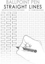 Ballpoint Pen STRAIGHT LINES Drawing Practice Copybook - Literatura ...