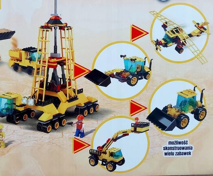 Elefun Klocki Koparka Budowa Zestaw Figurki 604El. - ceny i opinie ...