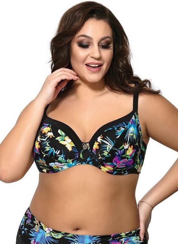 Ava SK-119 biustonosz kąpielowy soft pionowy 75H czarny-kwiaty - Ceny i opinie - Ceneo.pl